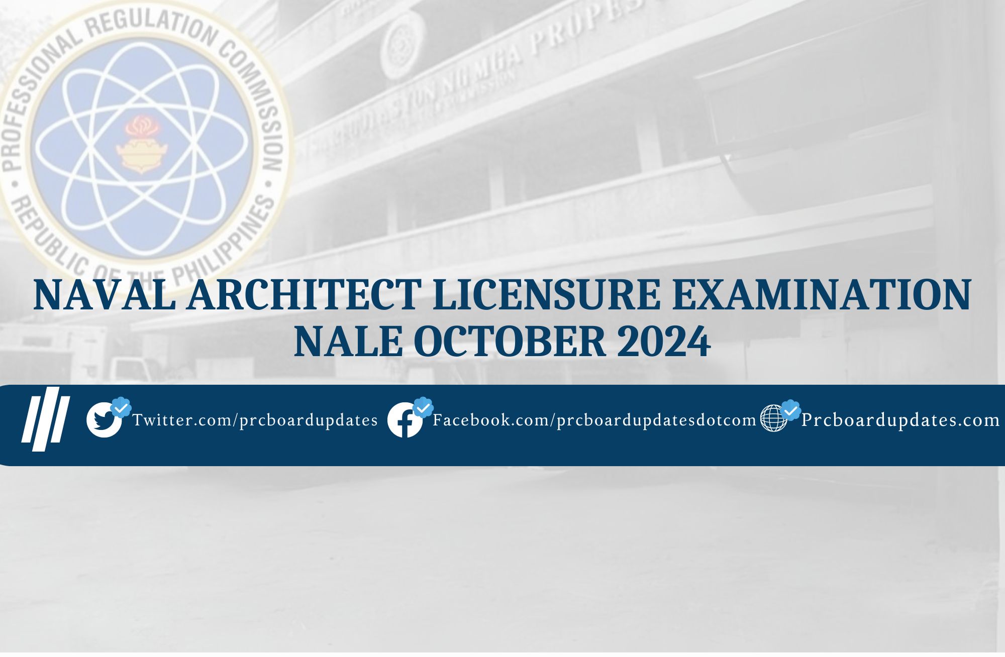 Naval Architect Licensure Examination NALE October 2024 ...