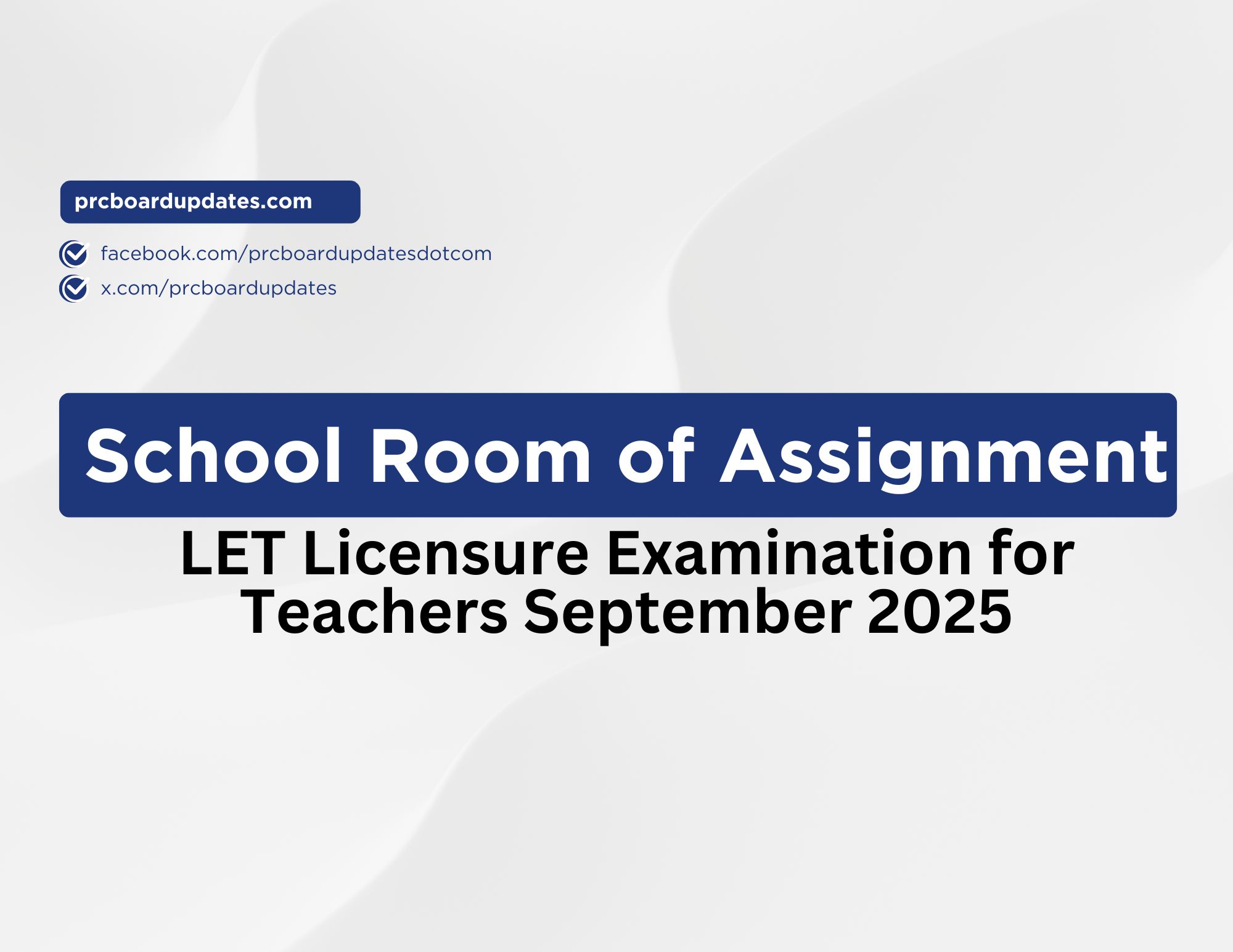 LET Licensure Examination for Teachers September 2025 - prcboardupdates.com