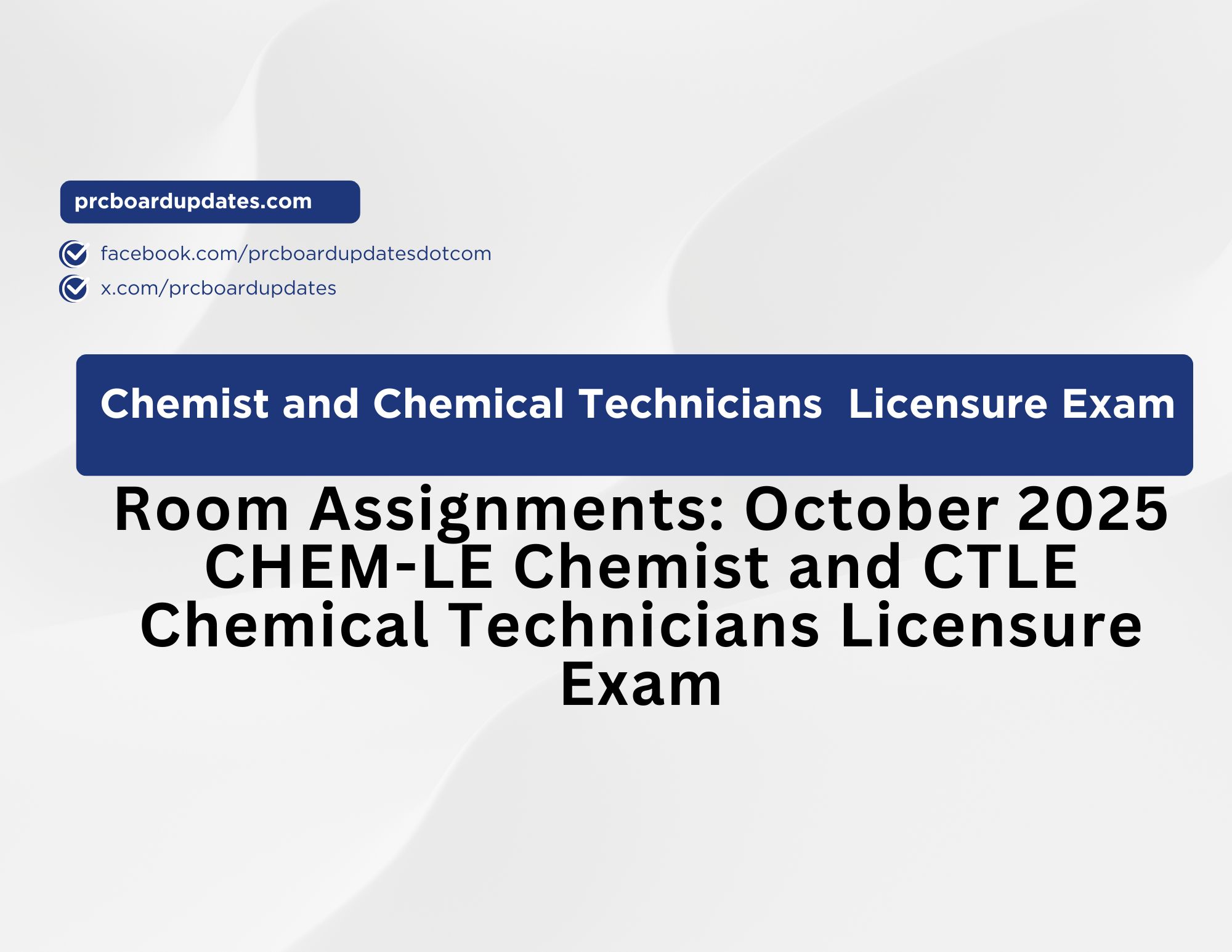 Room Assignments: October 2025 CHEM-LE Chemist and CTLE Chemical ...